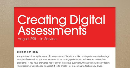 Creating Digital Assessments | Smore Newsletters for Education