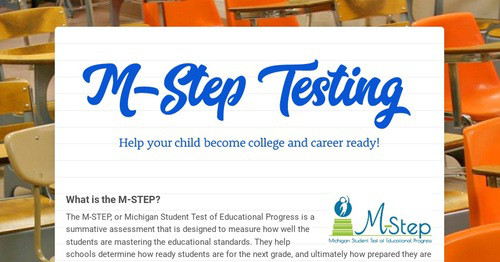 M-Step Testing | Smore Newsletters