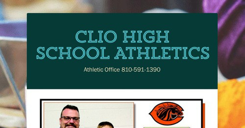 Clio High School Athletics | Smore Newsletters