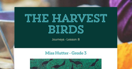 The Harvest Birds | Smore Newsletters