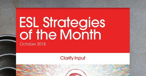 ESL Strategies of the Month | Smore Newsletters