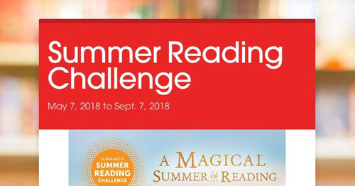 Summer Reading Challenge | Smore Newsletters