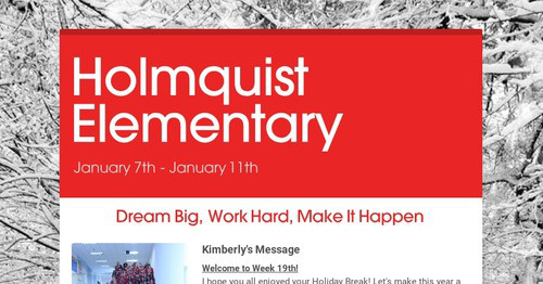Holmquist Elementary | Smore Newsletters