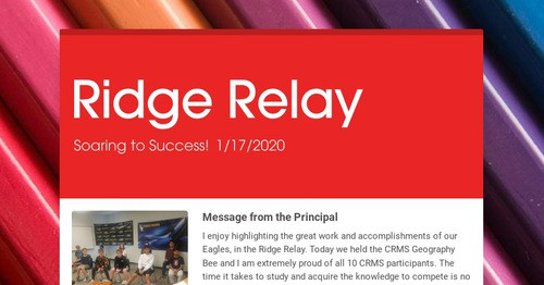 Ridge Relay | Smore Newsletters