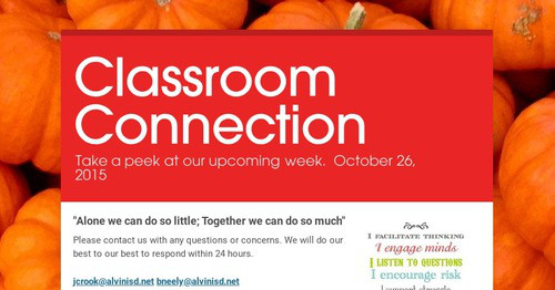 Classroom Connection | Smore Newsletters