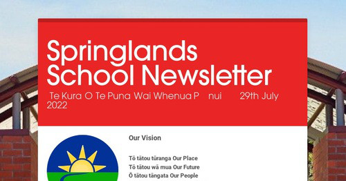 Springlands School Newsletter | Smore Newsletters