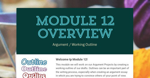Module 12 Overview