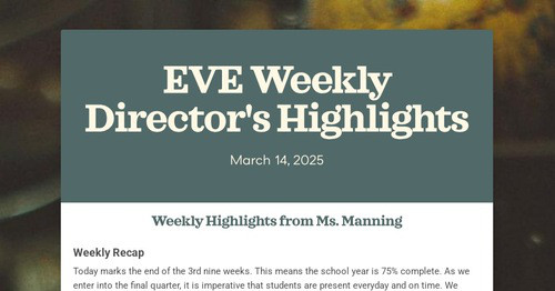 EVE Weekly Director's Highlights