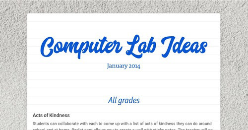 Computer Lab Ideas