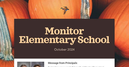 Monitor Elementary School | Smore Newsletters