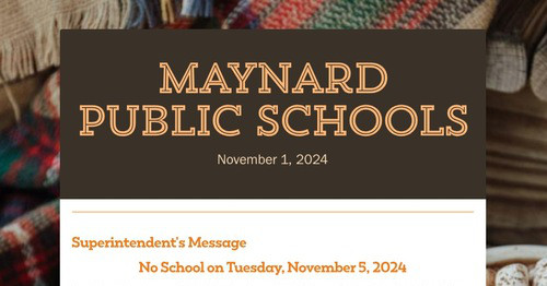 Maynard Public Schools | Smore Newsletters