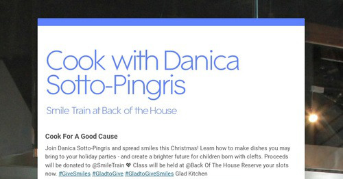 Cook with Danica Sotto-Pingris | Smore Newsletters