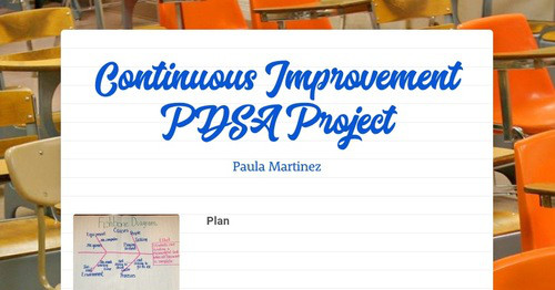 Continuous Improvement PDSA Project | Smore Newsletters