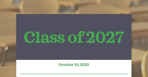 Class of 2027