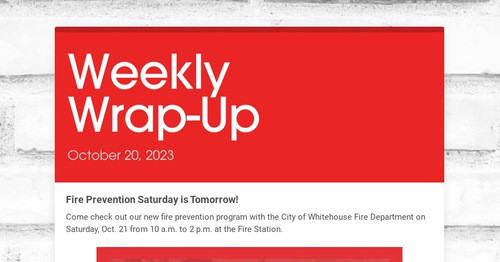 Weekly Wrap-Up