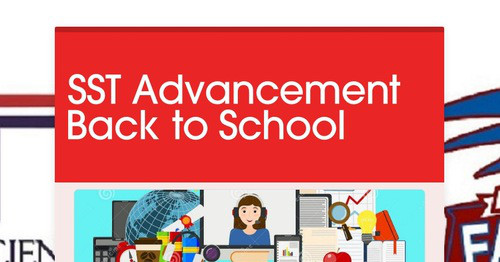 SST Advancement Back to School | Smore Newsletters for Education