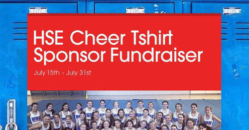 HSE Cheer Tshirt Sponsor Fundraiser | Smore Newsletters
