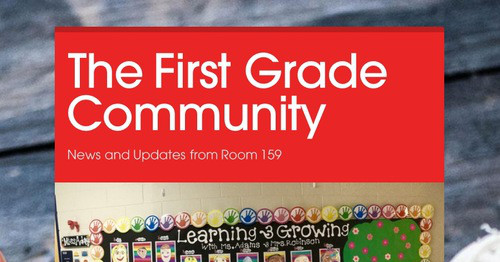 The First Grade Community | Smore Newsletters