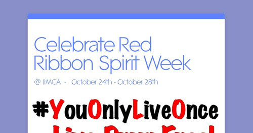 Celebrate Red Ribbon Spirit Week | Smore Newsletters