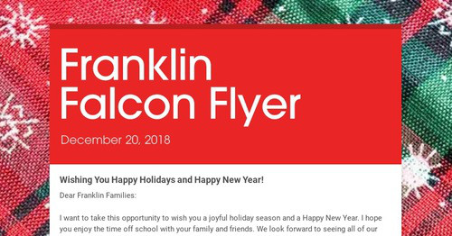 Franklin Falcon Flyer | Smore Newsletters