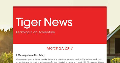 Tiger News | Smore Newsletters