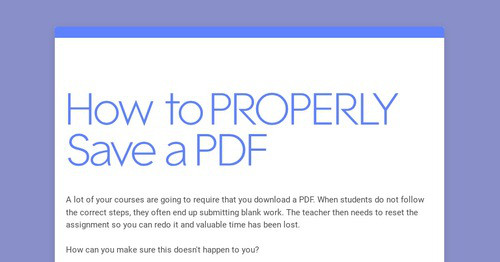 How to PROPERLY Save a PDF | Smore Newsletters