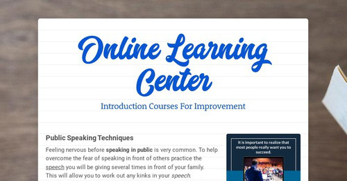 Online Learning Center | Smore Newsletters
