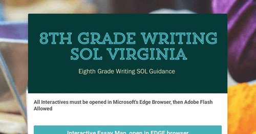 8th Grade Writing SOL Virginia | Smore Newsletters