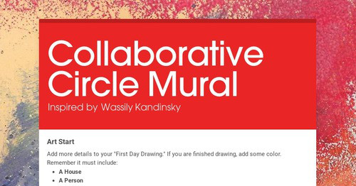 Collaborative Circle Mural