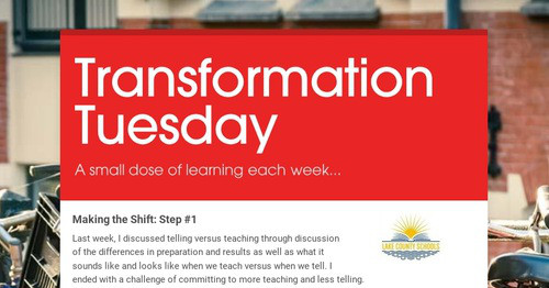 Transformation Tuesday | Smore Newsletters for Education