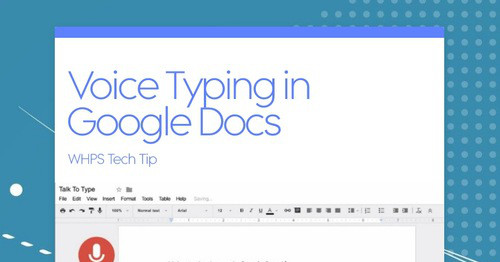 Voice Typing in Google Docs