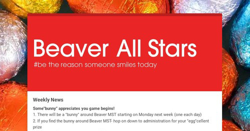 Beaver All Stars | Smore Newsletters