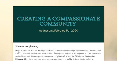Creating a Compassionate Community