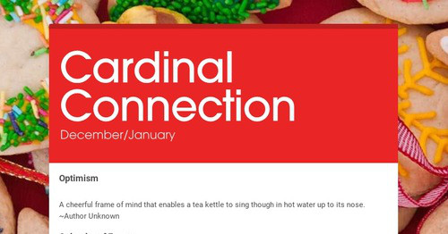 Cardinal Connection | Smore Newsletters