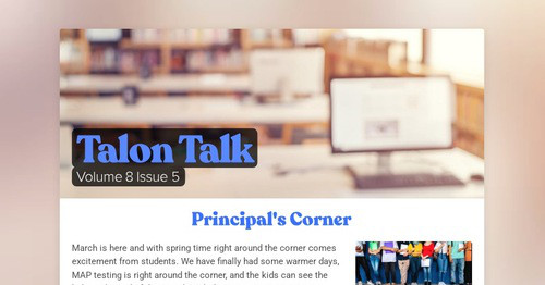 Talon Talk | Smore Newsletters for Education