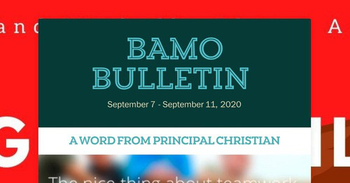 BAMO BULLETIN | Smore Newsletters