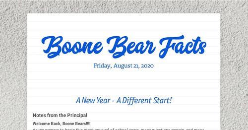 Boone Bear Facts | Smore Newsletters for Education