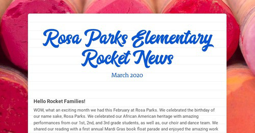 Rosa Parks Elementary Rocket News