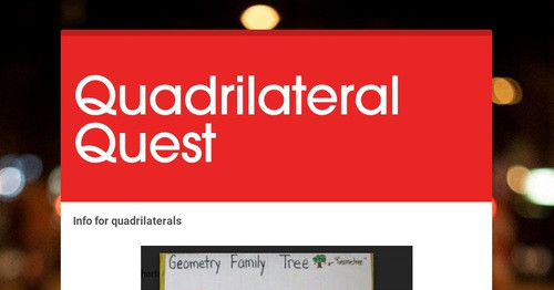 Quadrilateral Quest | Smore Newsletters