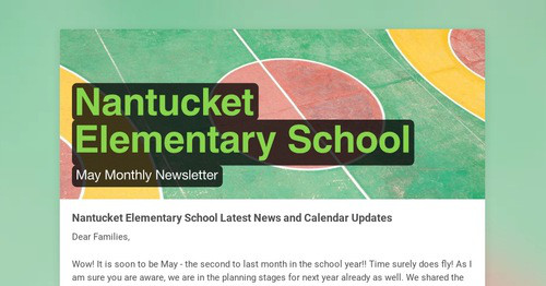 Nantucket Elementary School | Smore Newsletters