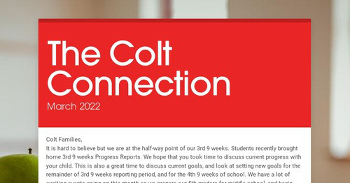 The Colt Connection | Smore Newsletters for Education
