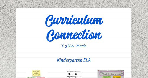 Curriculum Connection | Smore Newsletters