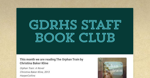 GDRHS Staff Book Club | Smore Newsletters