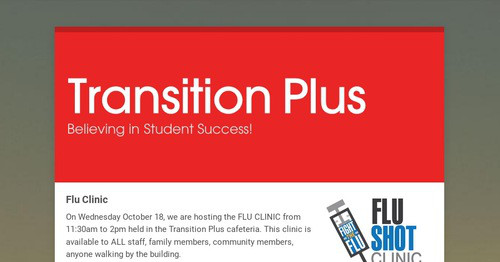 Transition Plus | Smore Newsletters for Education