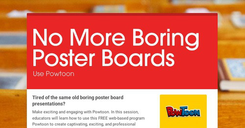 No More Boring Poster Boards | Smore Newsletters
