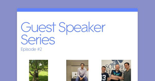 Guest Speaker Series | Smore Newsletters for Education