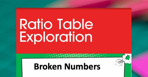 Ratio Table Exploration | Smore Newsletters
