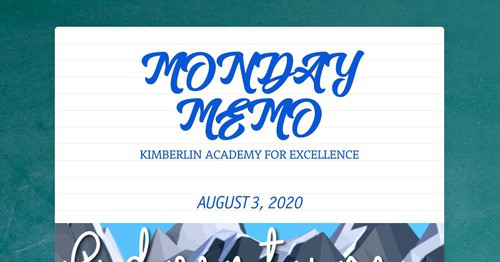 MONDAY MEMO | Smore Newsletters