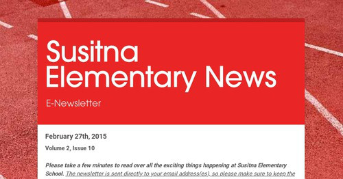 Susitna Elementary News | Smore Newsletters for Education