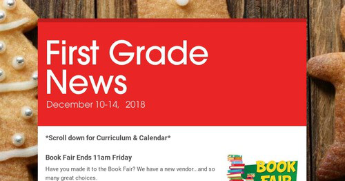 First Grade News | Smore Newsletters